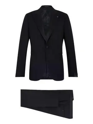 Tagliatore Peak-lapel Single-breasted Suit - Blue