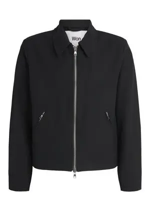 WON HUNDRED Dutton Boxy Zip-up Jacket - Black