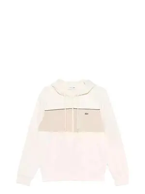 Lacoste Logo-patch Hoodie - Neutrals