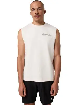 Vuori Sleeveless Heavyweight Cotton Muscle Tank Top - Ivory