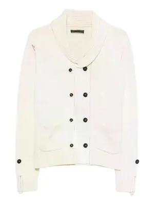 GABRIELE PASINI Double-breasted Shawl-collar Cardigan - Neutrals