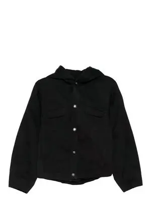 ADER ERROR Buttoned Hooded Jacket - Black