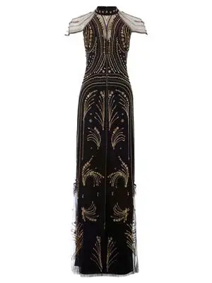 TEMPERLEY LONDON Serayha Bead-embellished Gown - Black