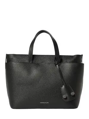 Fabiana Filippi Fabiana Filippi Grained Leather Top Handle Bag Black