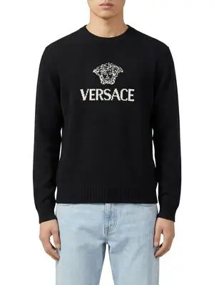 Versace Crew Neck Sweater - Black