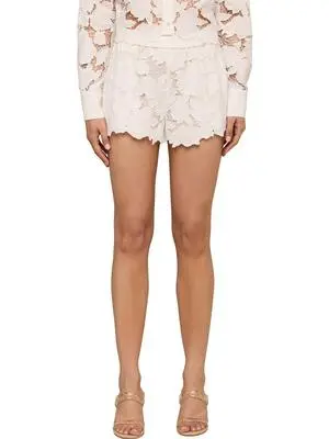 L'Agence Laina Eyelet Short Ivory