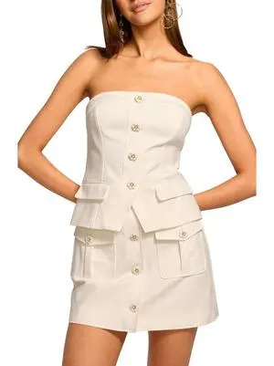 Ramy Brook Eva Strapless Top - Ivory