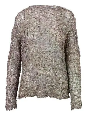 Christian Wijnants Open-knit Long-sleeve Sweater - Neutrals