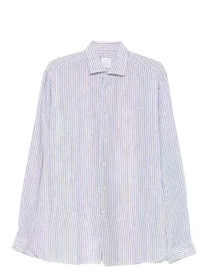 XACUS Striped Long-sleeve Shirt - White