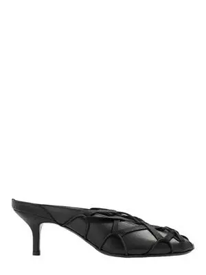 IRO PARIS Lace-up Kitten Heel Mules - Black