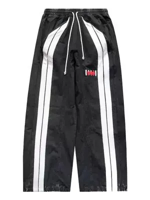 RRR123 Trappist Side-stripe Trousers - Black
