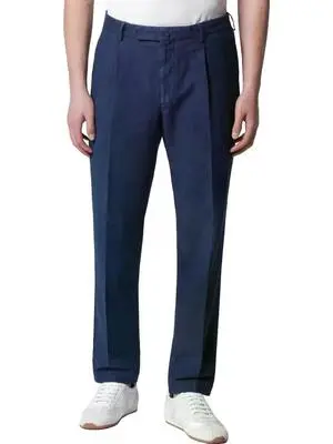 SANTANIELLO Arechi Pleated Trousers - Blue
