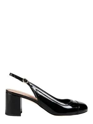 STUART WEITZMAN Celina Patent Leather Slingback Pumps - Black