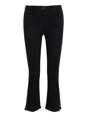 3x1 Mid-rise Kick Flare Jeans - Black