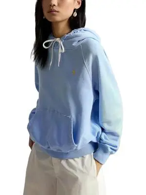 Polo Ralph Lauren Logo-embroidered Hoodie - Blue