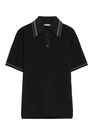 Helmut Lang Stretch-jersey Polo Shirt - Black