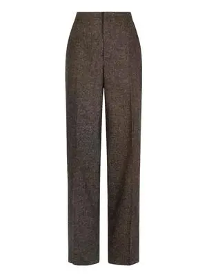 Tagliatore Pressed-crease Straight-leg Trousers - Brown