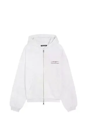 COLE BUXTON Logo-print Zip-up Hoodie - Grey