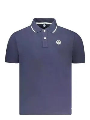 NORTH SAILS Logo-patch Tipped Polo Shirt - Blue