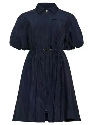 Cinq À Sept Macauly Drawstring-waist Dress - Blue