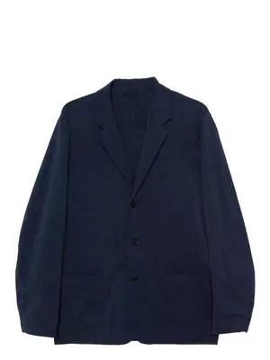 Paul Smith Houndstooth-pattern Single-breasted Jacket - Blue