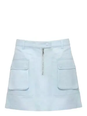 Casablanca Cargo-pocket Mini Skirt - Blue