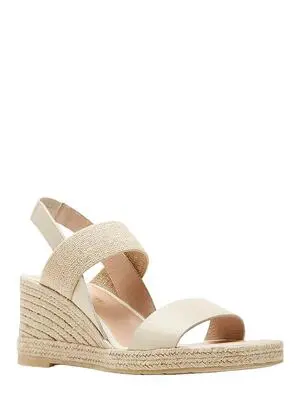 La Canadienne Rosemary Espadrille Wedge Sandals - Milk