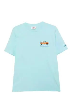 MC2 SAINT BARTH Portofino Embroidered T-shirt - Blue