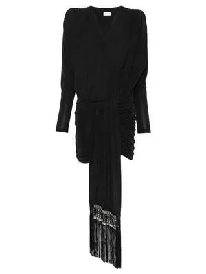 Andamane Dalia Ruched Mini Dress - Black
