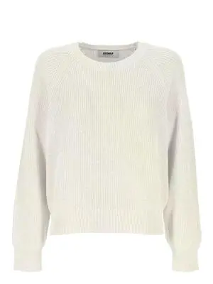 ECOALF Ribbed-knit Raglan-sleeve Sweater - Neutrals