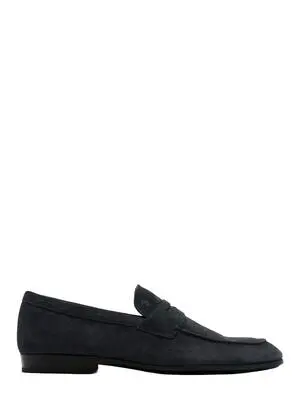 TOD'S Suede Penny Loafers - Blue