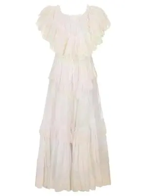 Chloé Lace-embroidered Maxi Dress - White