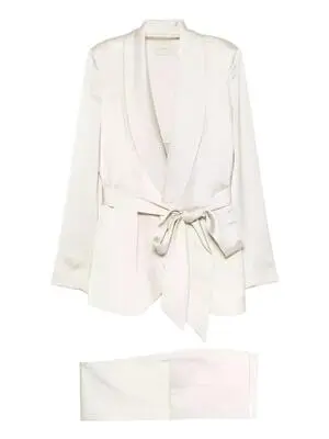 THE ARCHIVIA Belted Suit - Neutrals