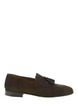 Boggi Milano Tassel-detail Suede Loafers - Brown