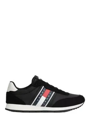 Tommy Hilfiger Panelled Logo-Patch Sneakers Black
