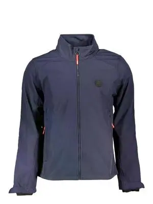 GIAN MARCO VENTURI VINTAGE Logo-patch Zip-up Jacket - Blue