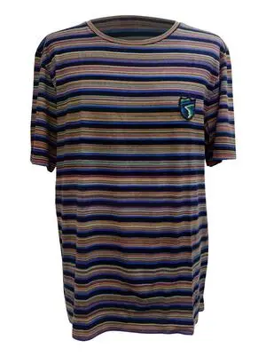 Missoni 2024 Patch Striped T-shirt - Blue