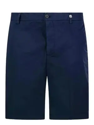 MYTHS Logo-detail Shorts - Blue