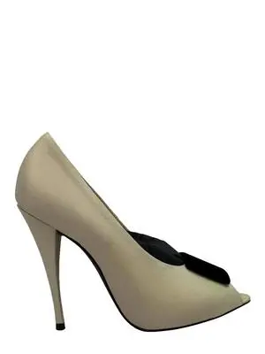 SAINT LAURENT Franky Peep-Toe Pumps