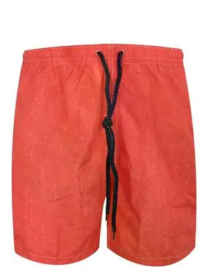 DRUMOHR Slub-texture Drawstring Shorts - Orange