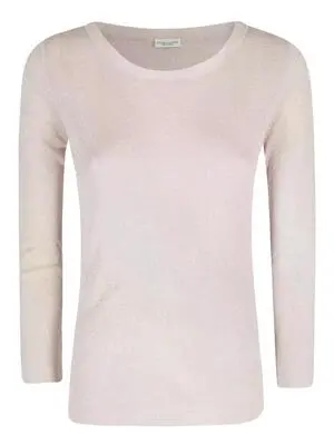 ROBERTO COLLINA Metallic-effect Fine-knit Sweater - Neutrals