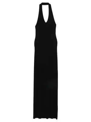 Enza Costa Ribbed Maxi Dress - Black