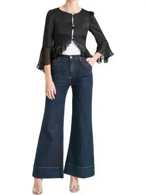 TEMPERLEY LONDON Leilani Cropped Jacket - Black