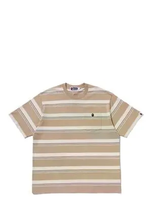 A BATHING APE Striped T-shirt - Neutrals