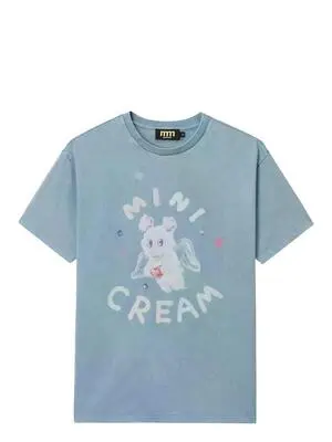 MINI CREAM Graphic-print Cotton T-shirt - Blue