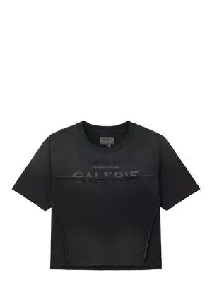 MUSIUM DIV. Cut-out Frayed T-shirt - Black