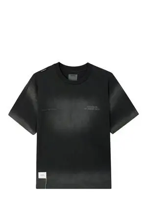 MUSIUM DIV. Faded-effect Logo-print T-shirt - Black