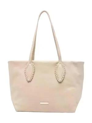 CROMIA Reef Whipstitch-trim Leather Tote - Neutrals