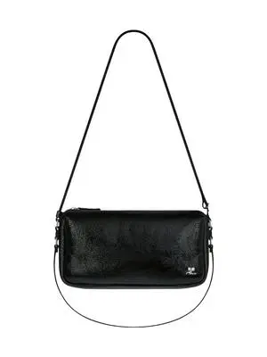 COURREGES Small Three Sixty Shoulder Bag - Black