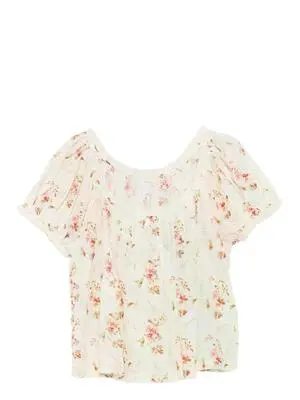 DÔEN Frederica Floral-print Blouse - Brown